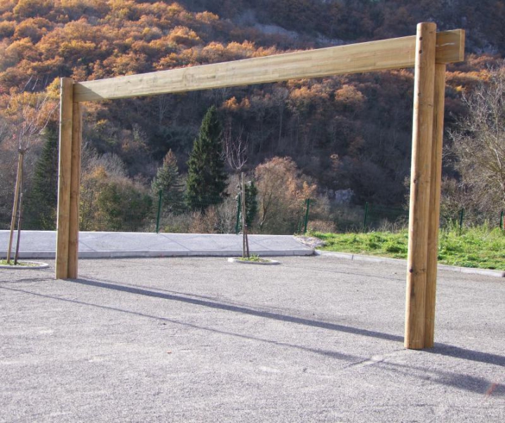 Portiques et potence fixe acier - alu - bois