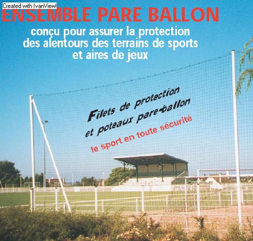 Pares ballons pour protection autour de stades